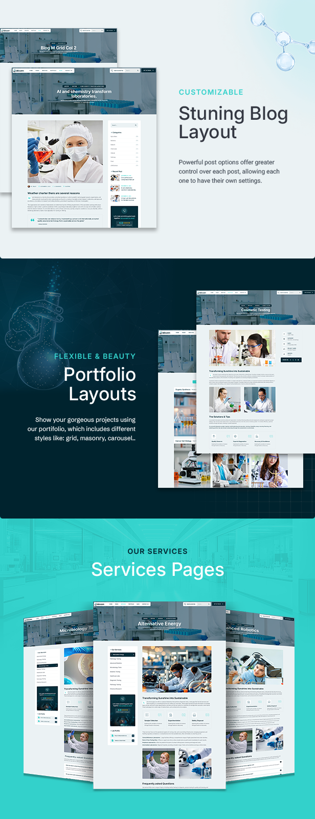 Labozen – Science Research & Laboratory WordPress Theme | ThemeMag